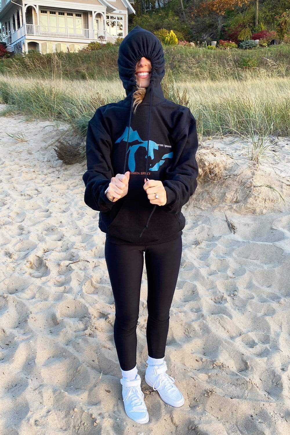 Emily Zugay: Oshin Sprey Black Hoodie – Fanjoy