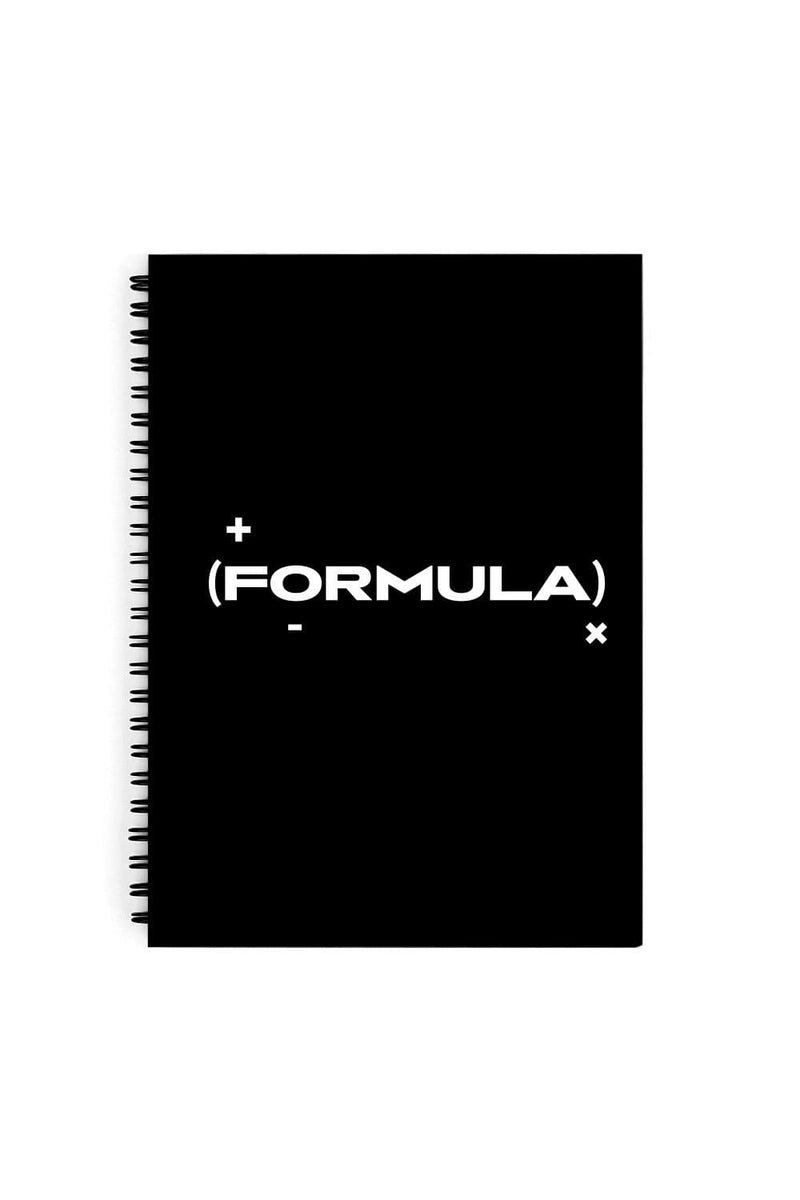 Formula: Black Logo Notebook – Fanjoy