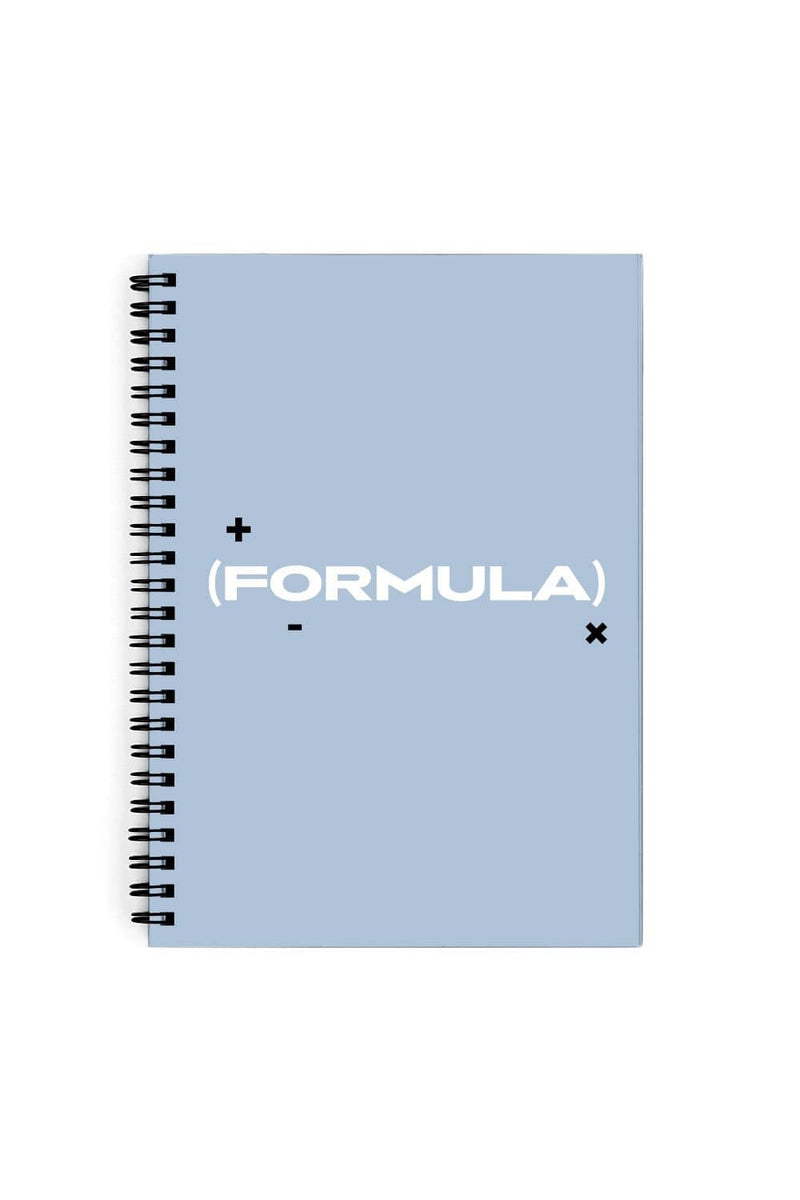 Formula: Light Blue Logo Notebook – Fanjoy