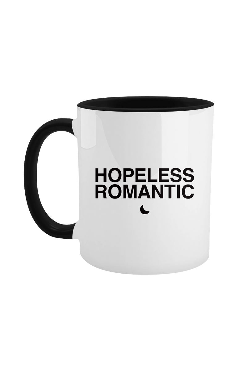 Steph Bohrer: Hopeless Romantic White & Black Mug – Fanjoy